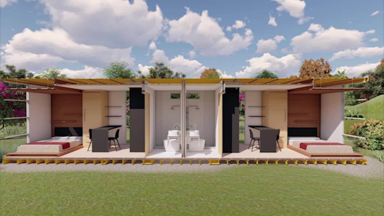 Main Force Prefabricated 5 Bedroom Container Boxable House Pop Up Shop ...