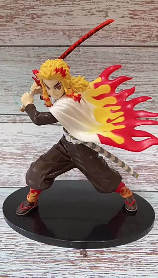 Atacado Japonês Kimetsu No Yaiba Rengoku Shinjurou Figura De Ação De ...