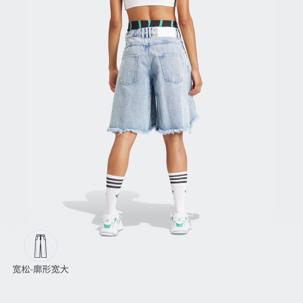 8月必入！ADIDAS阿迪达斯P ESS DENIM PNT女子舒适纯棉牛仔运动裤，潮流与舒适并存！👖 -运动牛仔裤-淘宝百科网