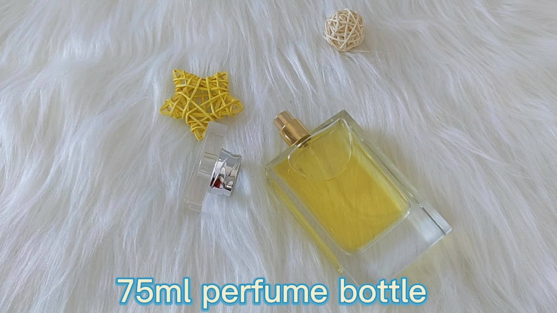 Clear Perfume Bottle Rectangular Glass Bottle For Perfume Fragrance Air ...