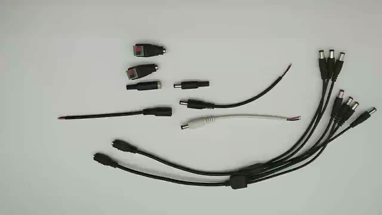 High Quality Led Waterproof Dc Electric Male Female 2 Cores Power Cord ...