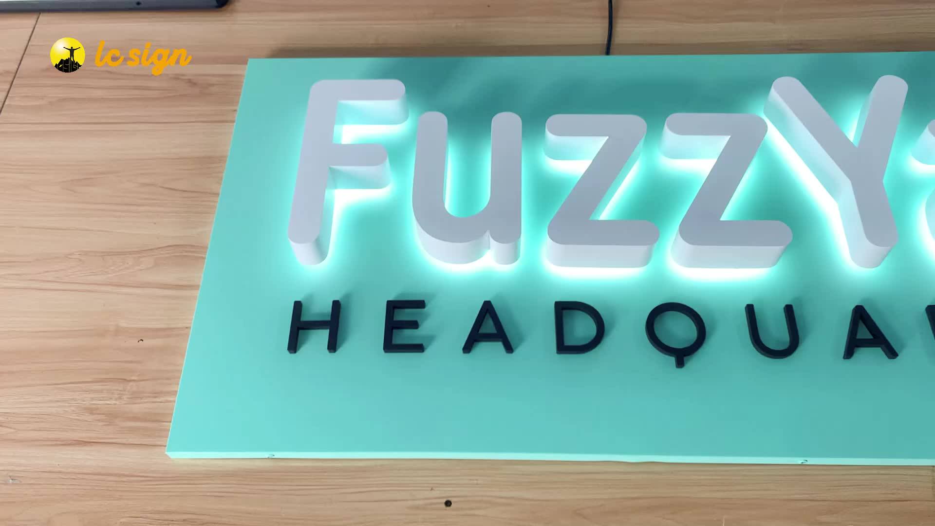 Custom Sign Board 3d Backlit Logo Channel Letter Illuminated Signs Led ...