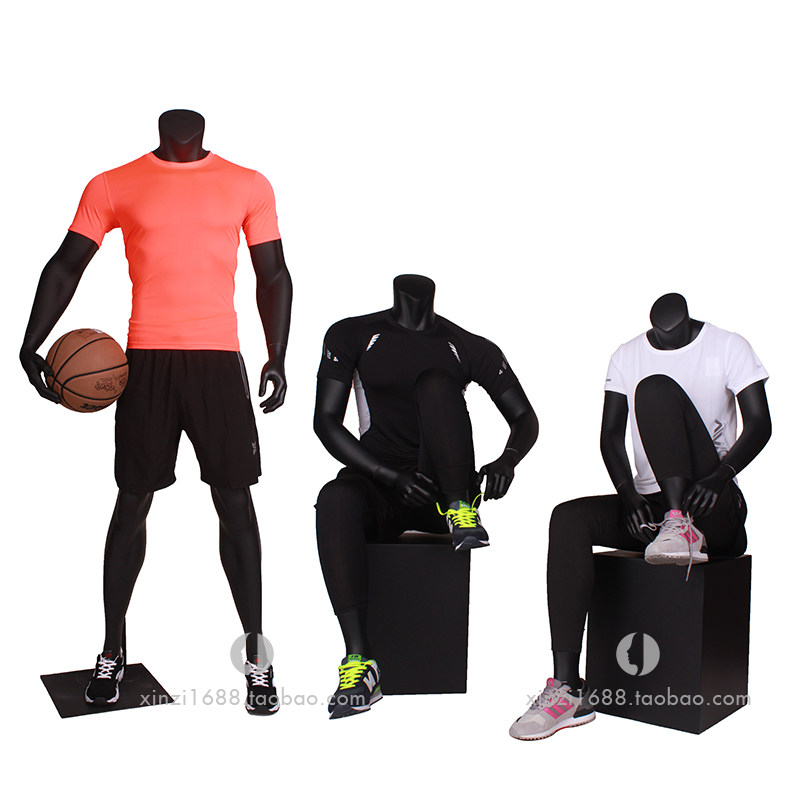[USD 202.27] New sports muscle men playing basketball mannequins sports ...