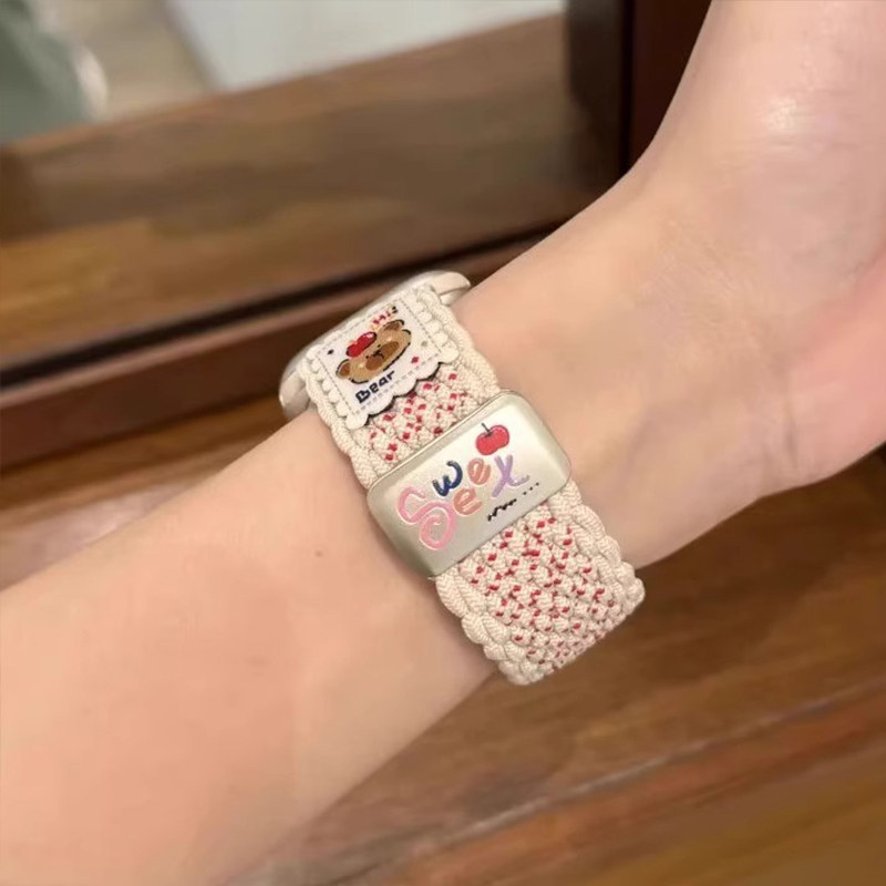 🔥滑梯真皮表带：Apple Watch S10/S9/S8/S7/S6/S5/S4/S3/S2/S1完美适配，夏日潮流新宠💖-智能手表手环表带-淘宝百科网