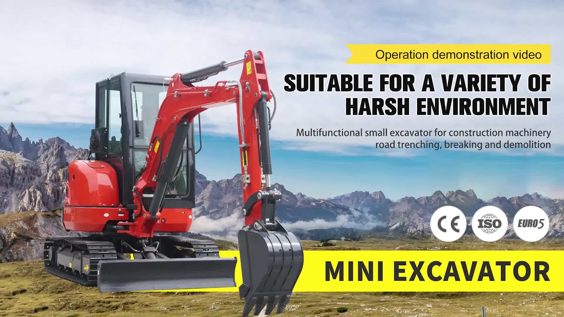 Earth-moving Machinery Epa Engine Excavators Mini Excavator 3.5 Ton ...