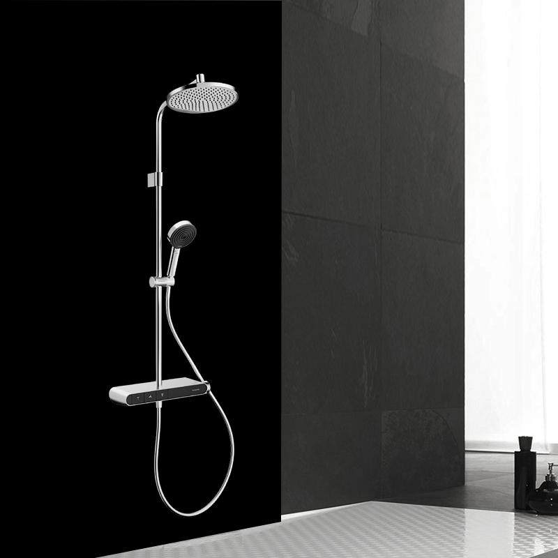 汉斯格雅恒温花洒组 沛适飞大顶喷升降支架双龙头