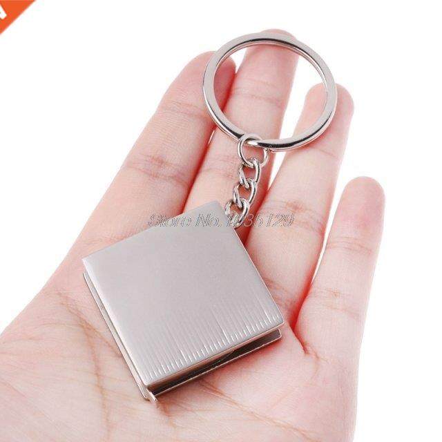 Metal Tape Measure Keychain Portable Keyring Ruler Multifunc