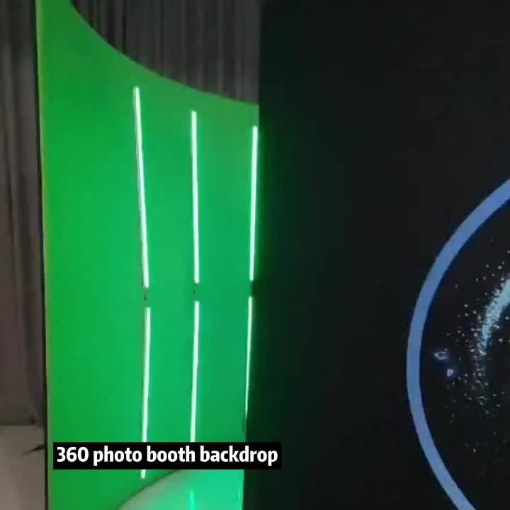 High Quality Photo Booth Green Screen Spiral Enclosure Backgrounds ...