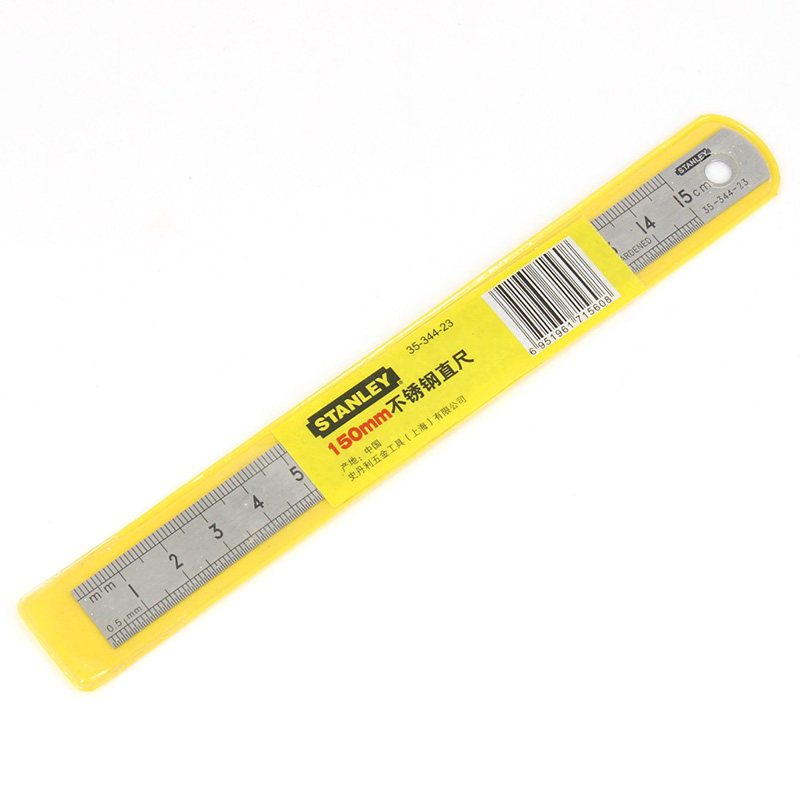 Stanley steel ruler 15cm 30cm 60cm iron ruler Steel ruler small steel ...