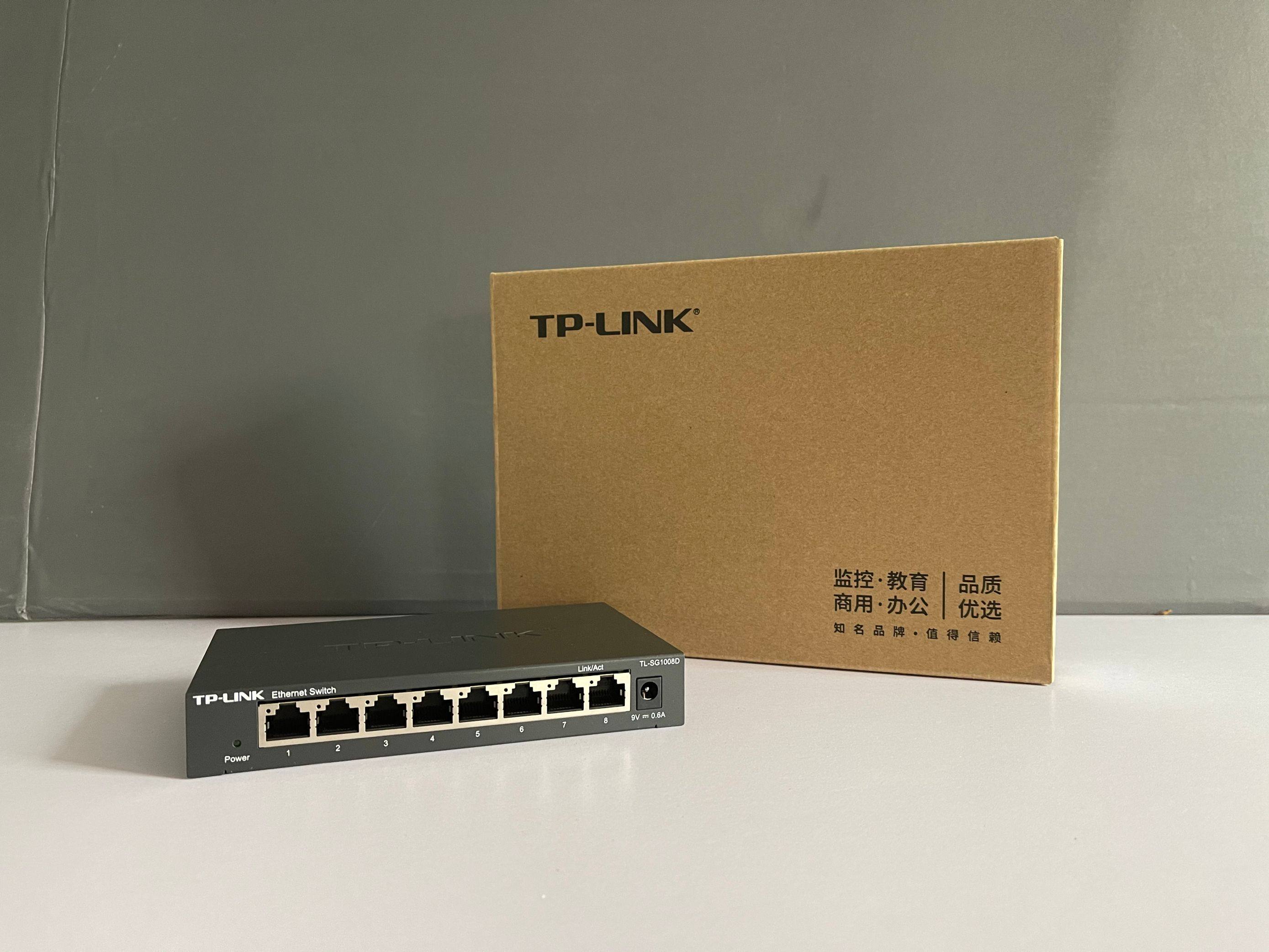 TP-LINK TL-SG1008D Full Gigabit 8-Port Network Switch High Speed 1000M ...