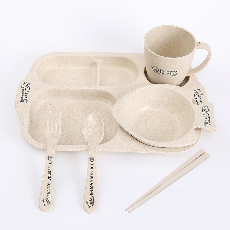 Купить Фарфоровая посуда Детские столовые приборы Набор суб-решетчатая ...