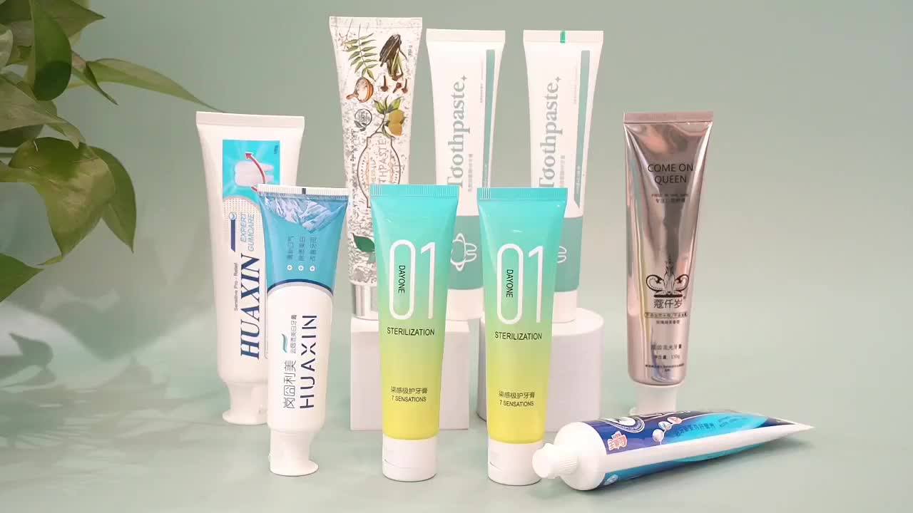 Wholesale Empty Plastic Toothpaste Tubes 100ml 60ml With Stand Up Cap ...