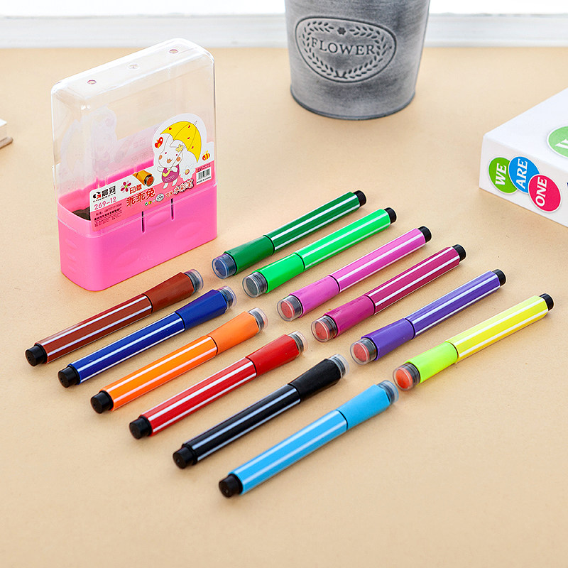 [USD 5.20] Seal-colored pen suits Children Kindergarten painting suits ...