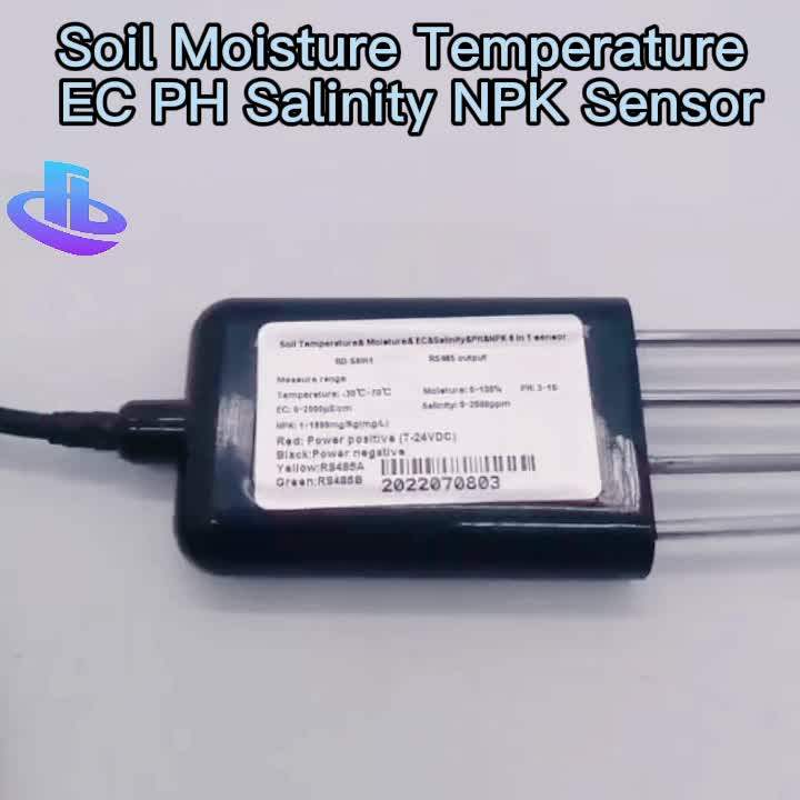 8 In 1 Lora Lorawan Moisture Temperature Ec Salinity Ph Integrated Soil ...