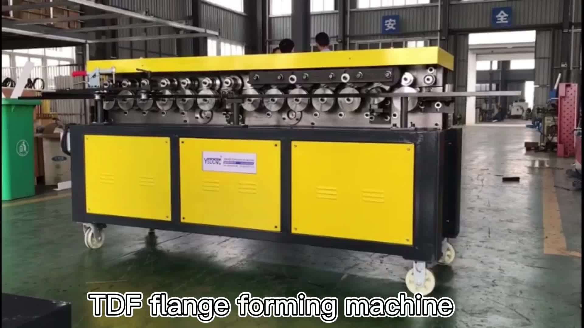 T12 Hvac Tdf Duct Flange Machine Air Duct Flange Making Forming Machine ...