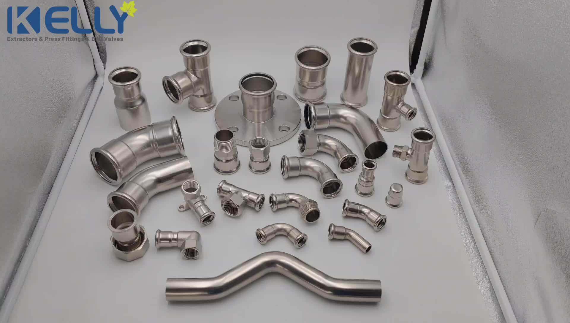 Stainless Steel 304/316l Dvgw M-profile Press Plumbing Pipe Fittings ...