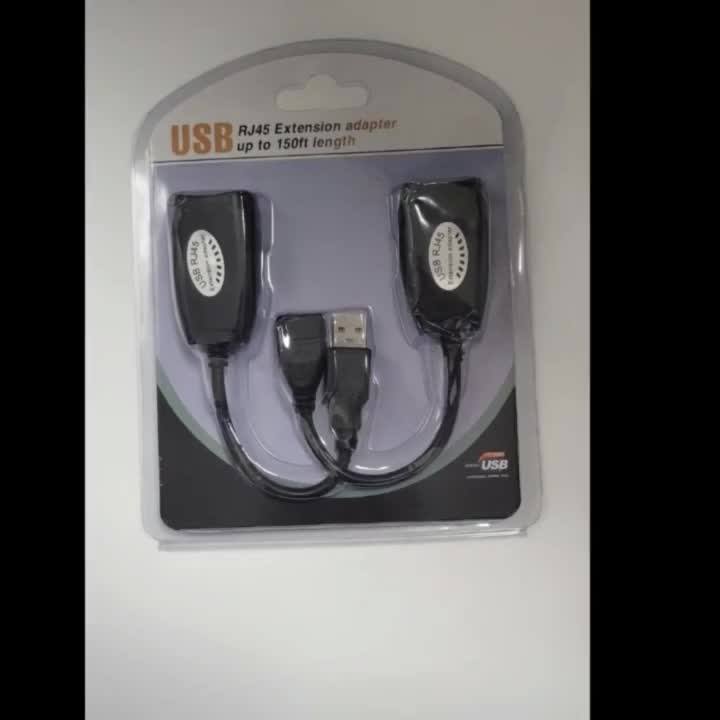 Usb Utp Extender Extension Adapter Over Single Rj45 Ethernet Network ...