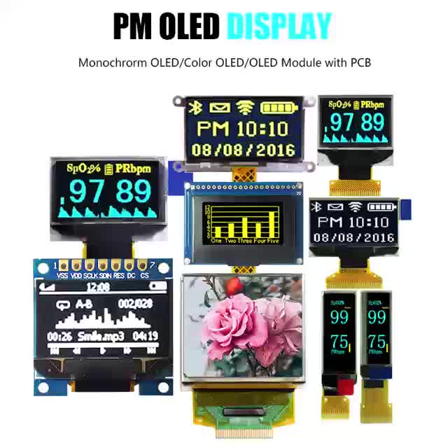 1.3 Inch 128x64 Oled 4-wire Spi I2c Interface 13pin Soldering Type ...