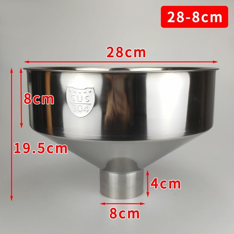 [USD 6.88] Large funnel 304 stainless steel funnel refueling funnel Big ...