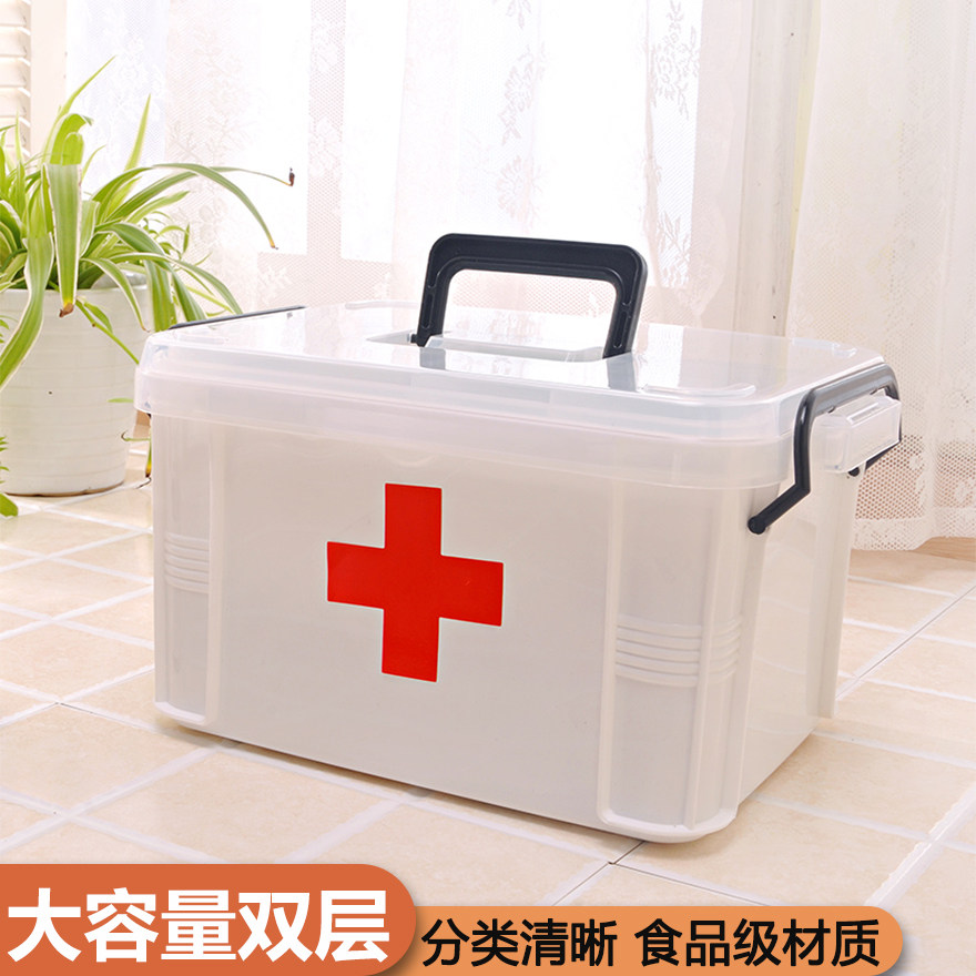 Buy Household medicine box medicine storage box large-capacity layered ...