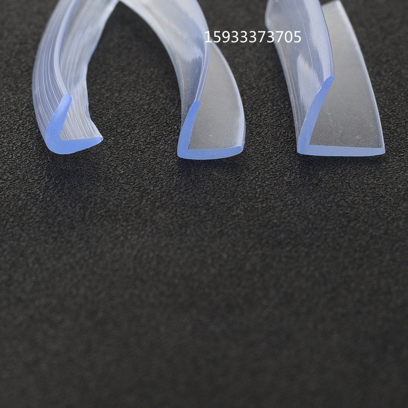 Transparent sealing strip L-shaped edging strip Glass door sealing ...