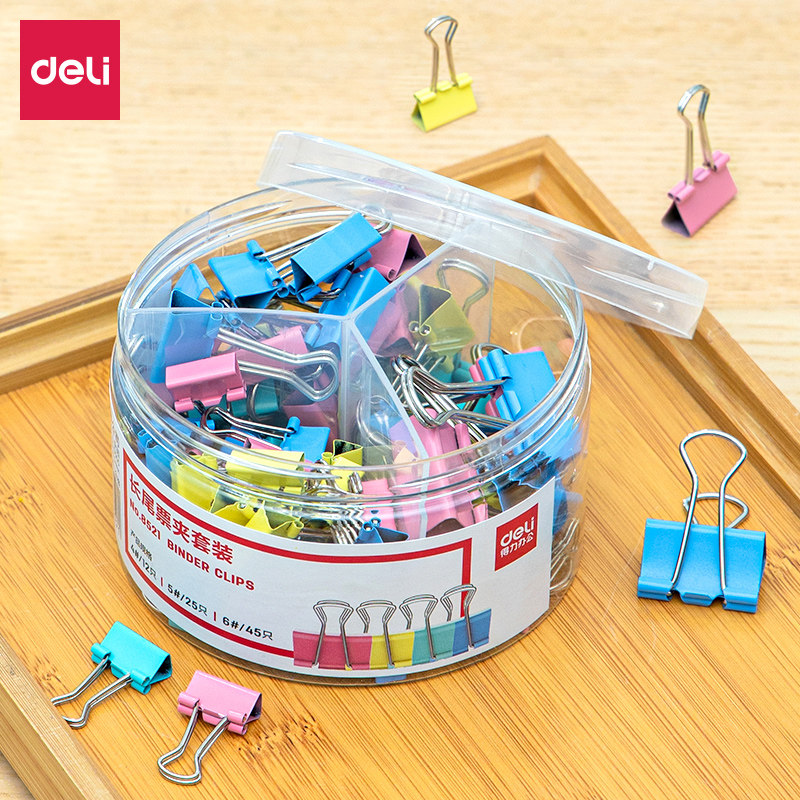 [USD 12.37] DELI8520 series mixed large and medium size metal ticket ...