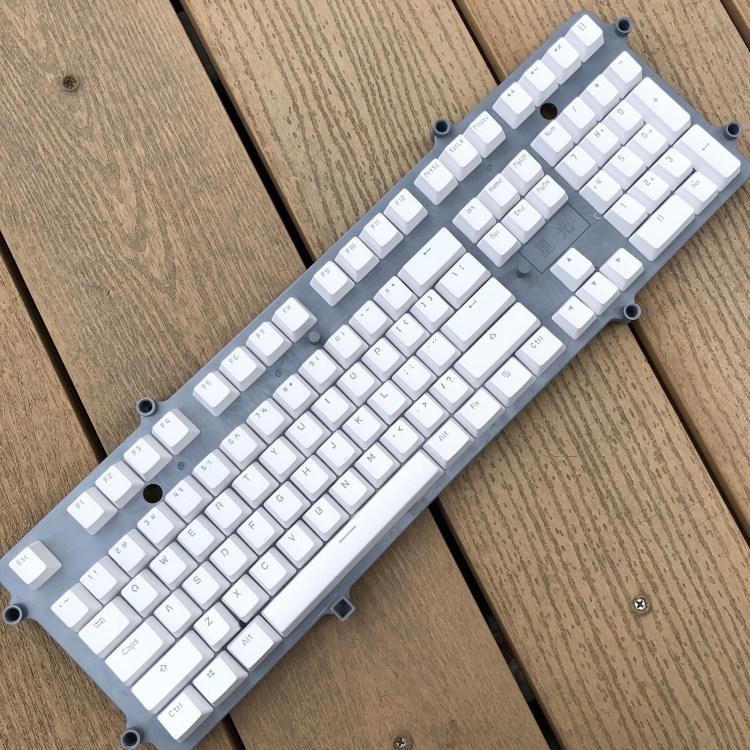 [USD 6.88] ABS87 key 104 key 108 key cap mechanical keyboard white ...