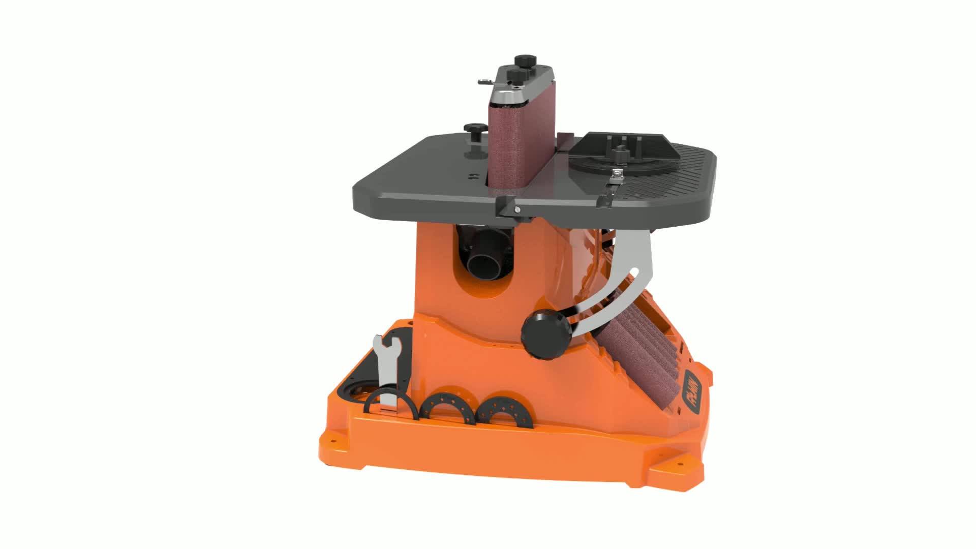 220-240v 2000 Rpm Vertical Drum Belt Oscillating Spindle Sander For ...