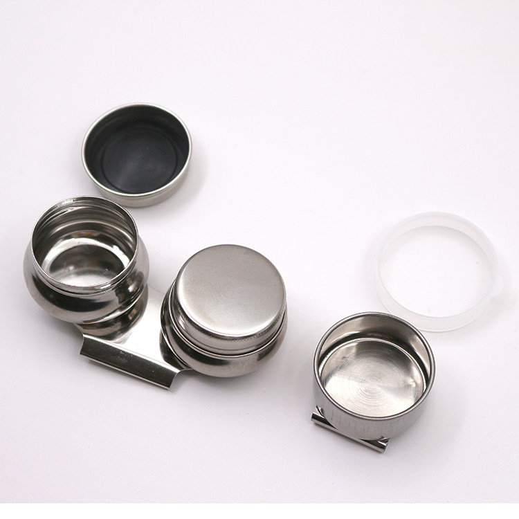 [USD 6.43] Oil Painting Color Palette Oil Special Oil Pot Double Drum ...
