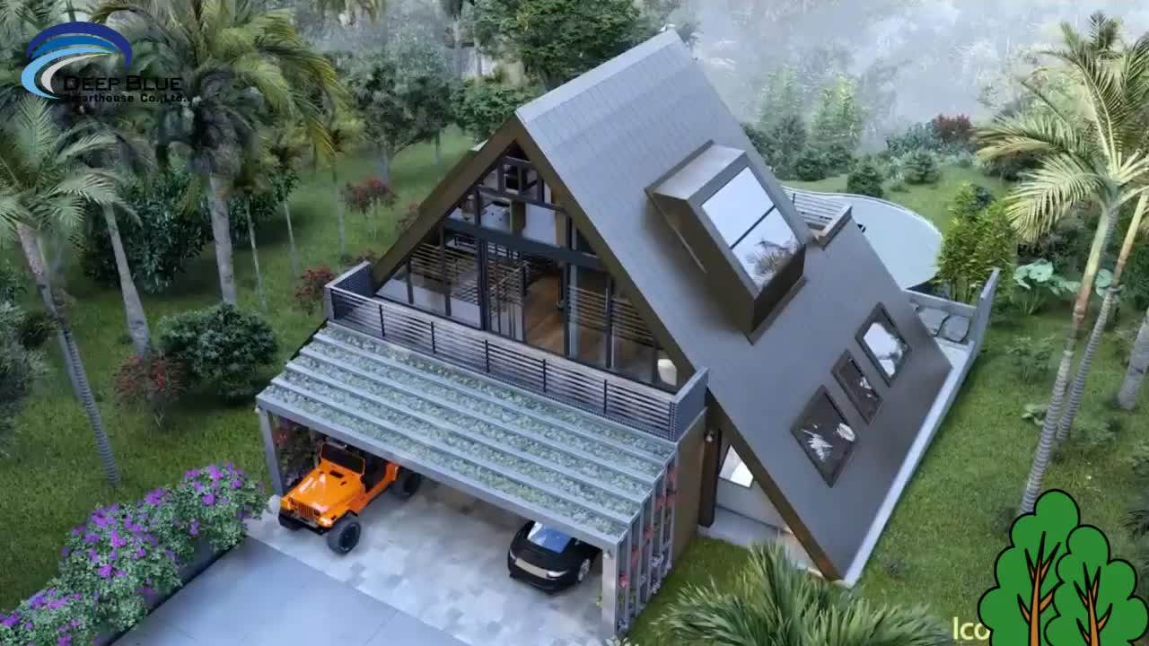 Prefab Light Steel Hotel Unit Space Frame Tiny Building Wooden Cabins ...