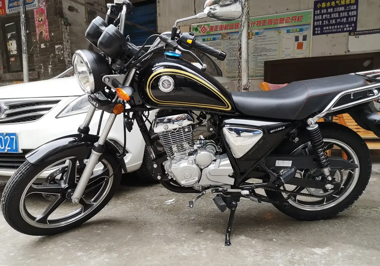 国四正品轻骑铃木悍道150太子摩托车QS150-6复古车电喷车外卖摩托 | BuyEChina is your China (Taobao ...