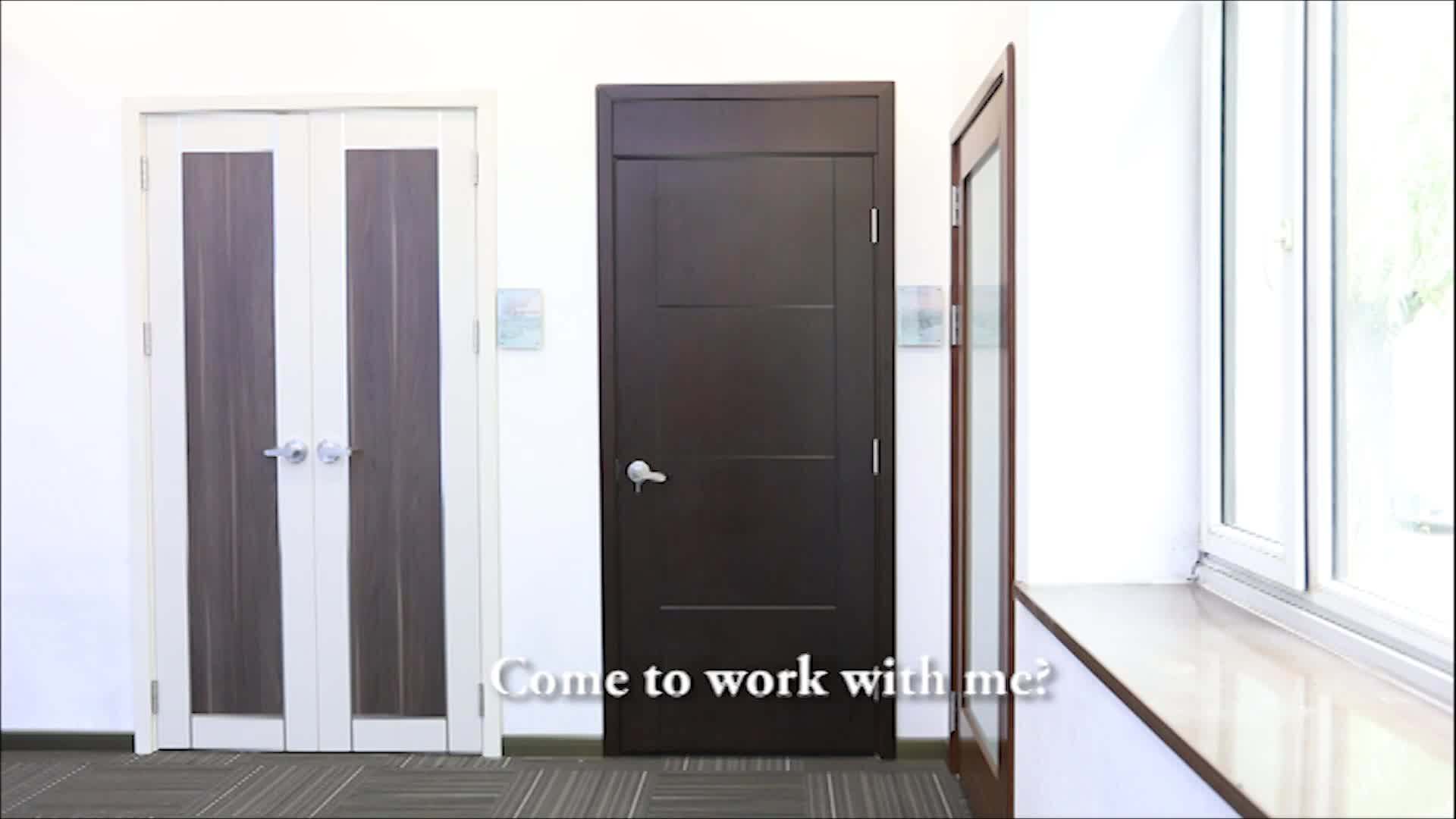 Factory Made Wooden Door Design Groove Line Cutting Pattern Internal ...