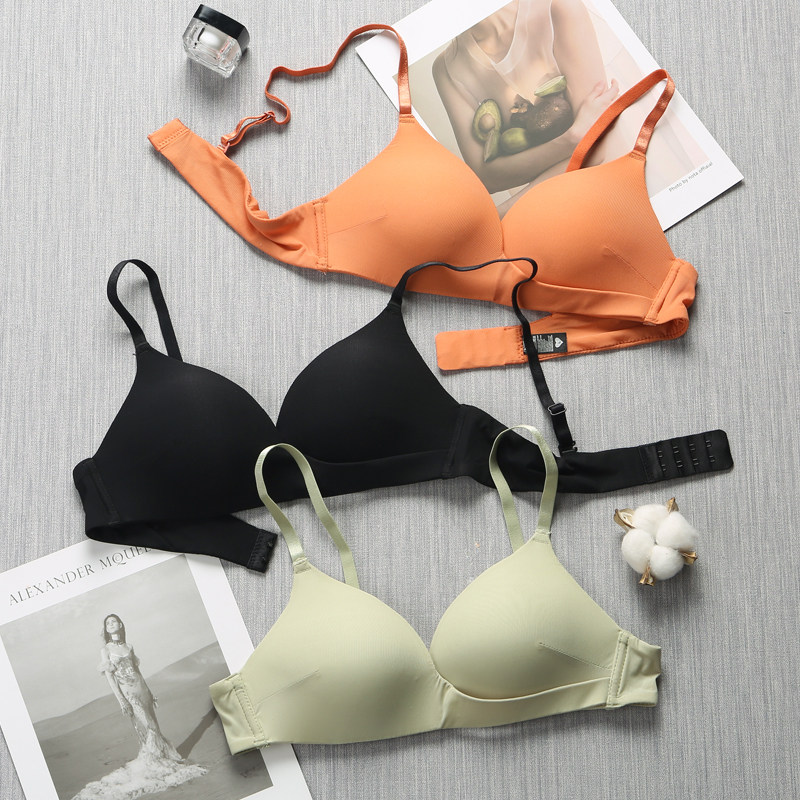 Lingerie women gathered without underwire thin style student girl no ...