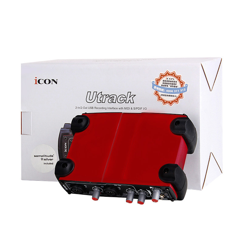 Купить Звуковая карта 艾肯外置声卡icon utrack专业录音笔记本电脑台式机k歌yy主播套装 в интернет-магазине с Таобао (Taobao ...
