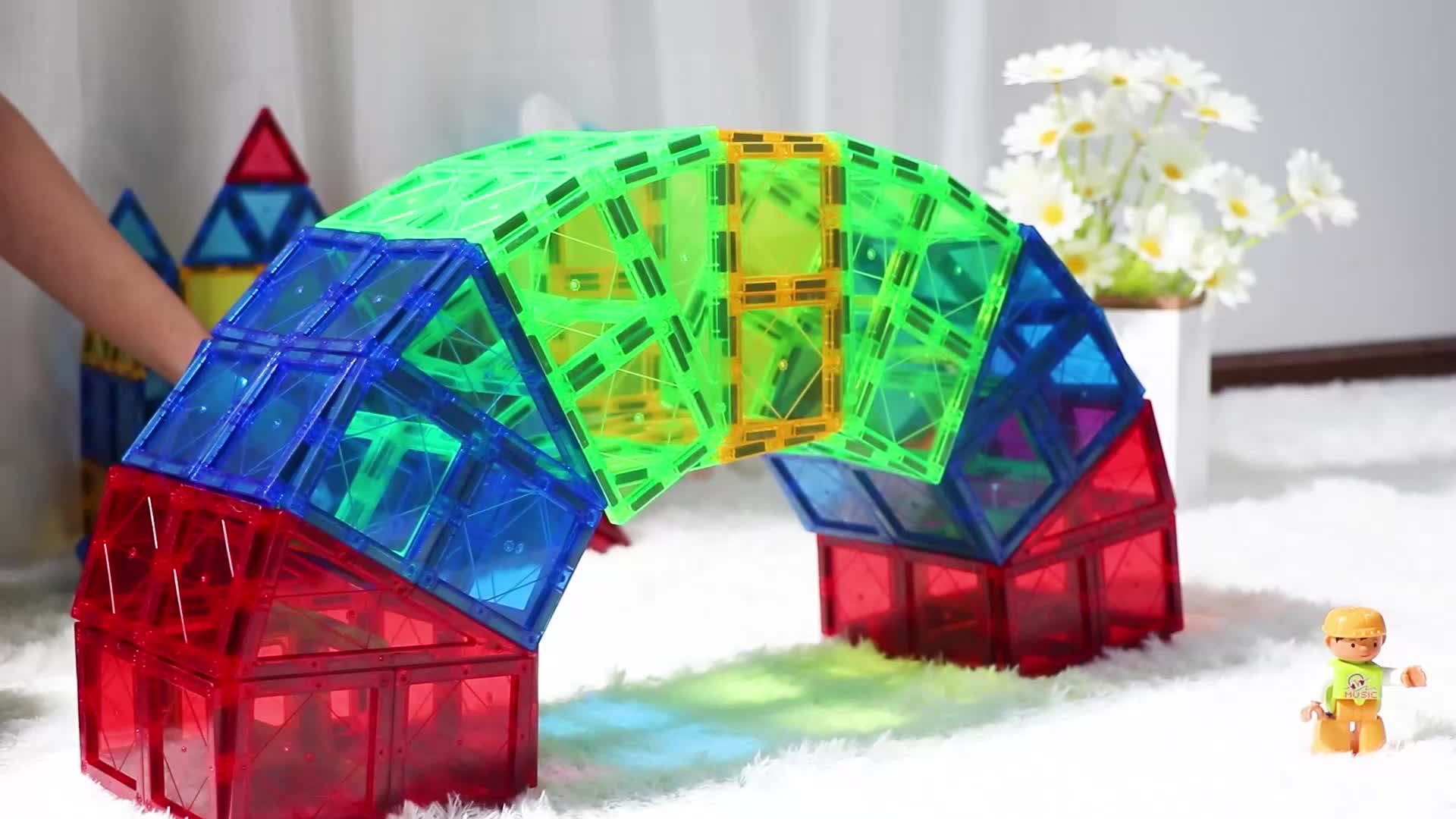 Magnet Constructor Set Magnetic Building Blocks Toys 103 Pcs Magnetic Tiles For Kids Gift - Buy ...