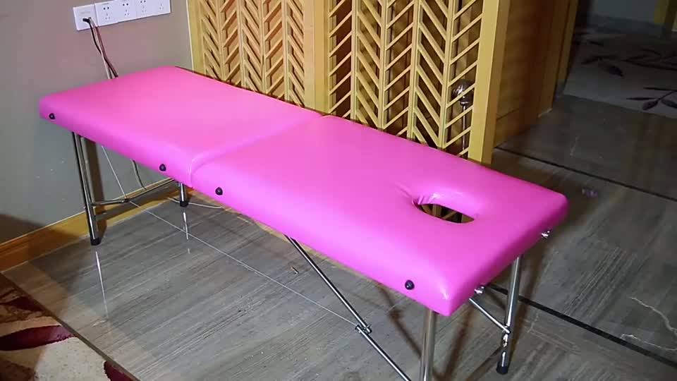 Collapsible Spa Bed Massage Adjustable Portable Folded Salon Bed Hair ...