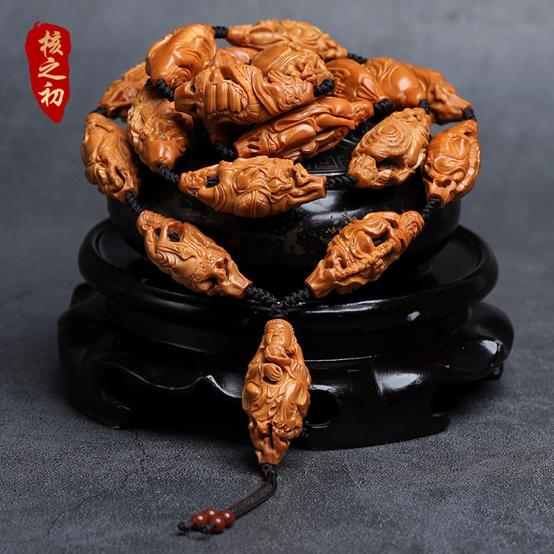 Olive stone bracelet with eighteen arhat: a new favorite among wenwan ...