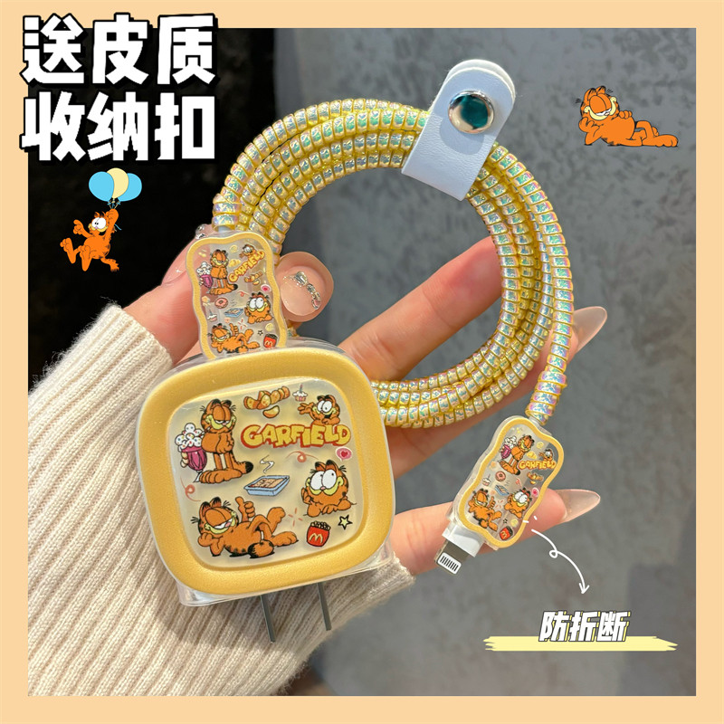🔥 Garfield apple charger protective case, a new experience for charging ...