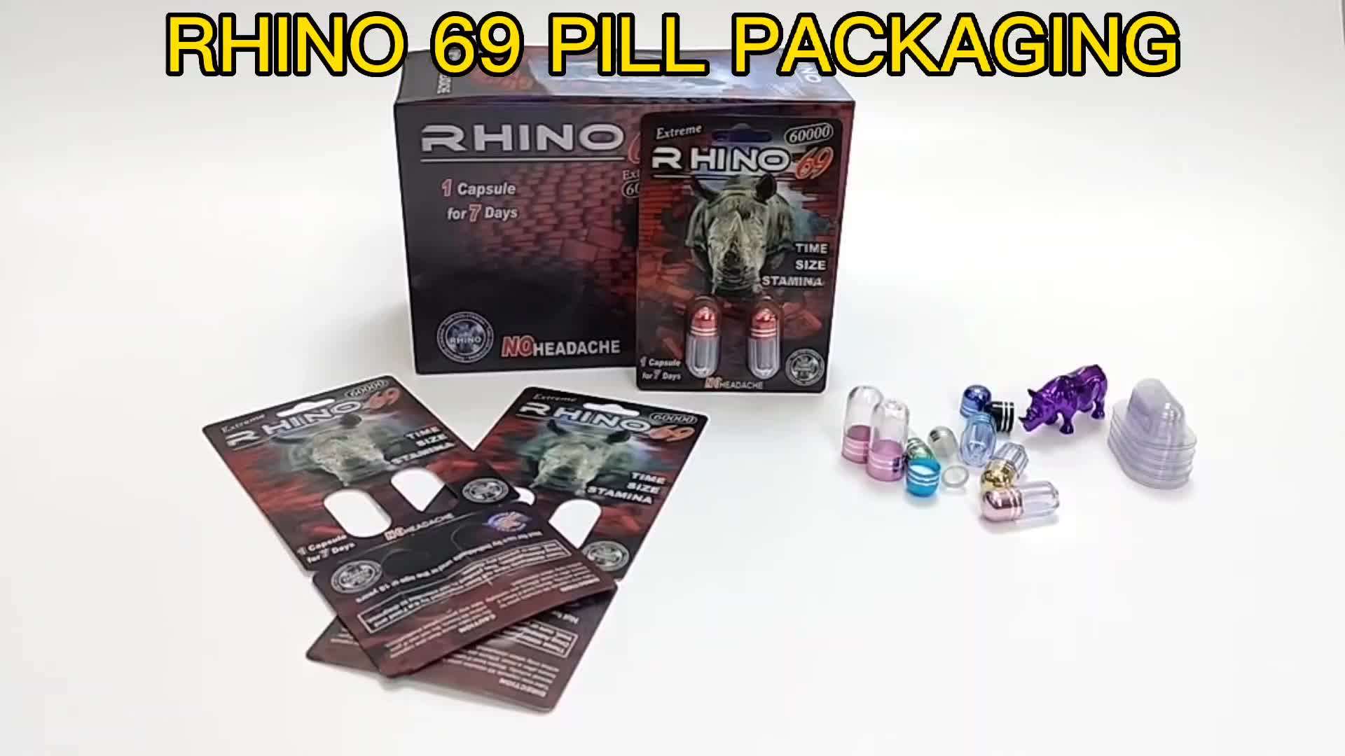 Factory Rhino Single Capsule Card Pill Penis Enlargement Male Sexual ...