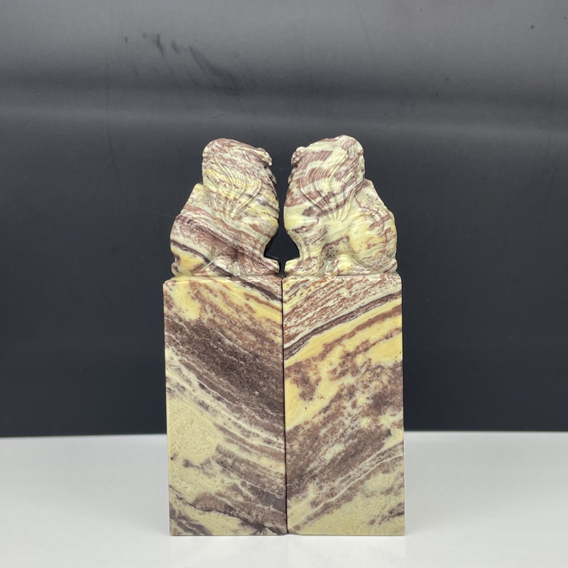Qingtian stone seal door green purple sandalwood frozen seal stone seal ...