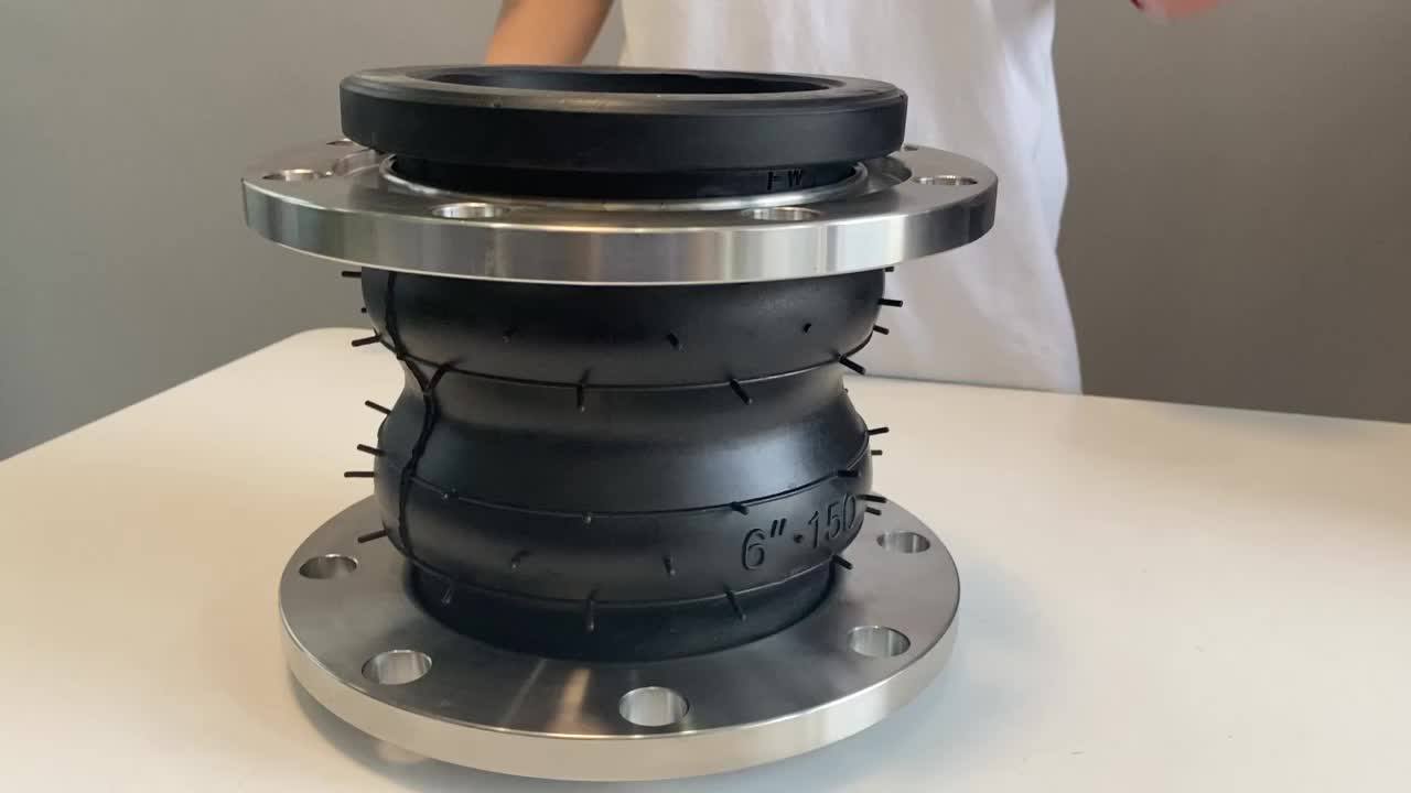 Double Spheres Flexible Connector Compensator Epdm Double Bellow ...