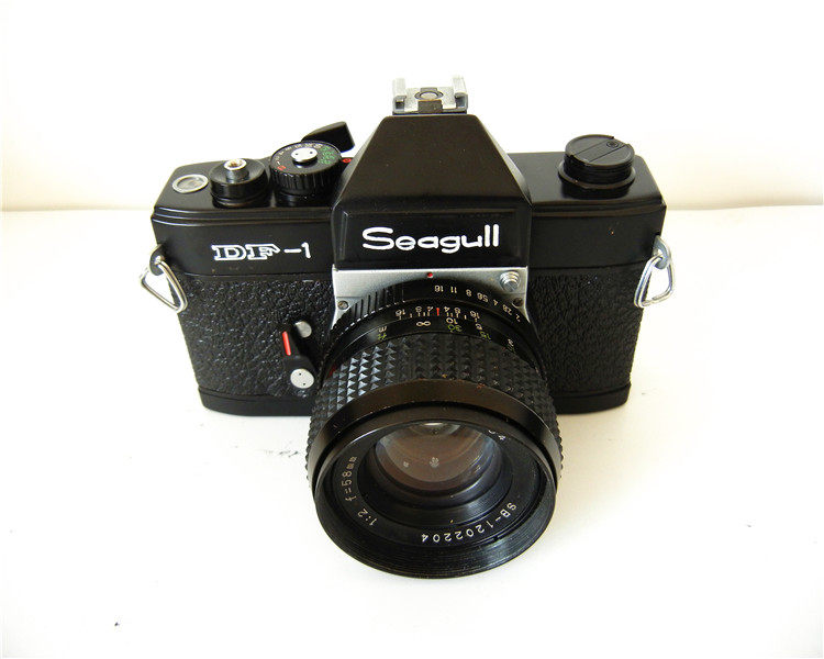 Rare Black Seagull df1 Sleeve Machine 58 2 Lens Collection Old Camera ...