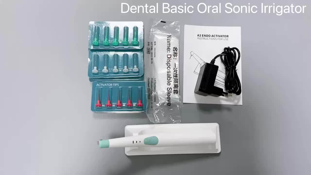 New Dental Sonic Irrigator With 120 Pcs Tips Rechargeable For Root ...