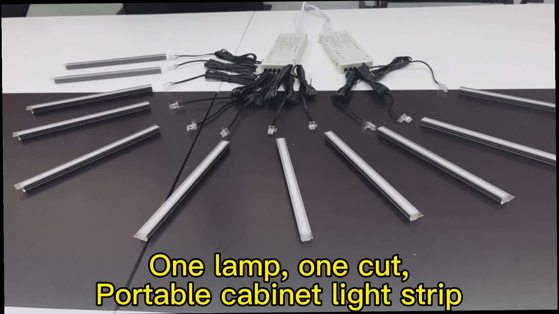 Aluminum Profile Slim Linear Light Recessed Cabinet Led Linear Shelf ...