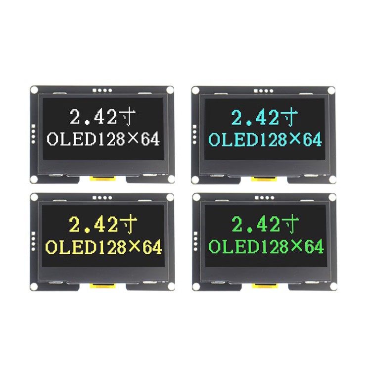 2.42寸OLED显示屏模块2.4显示屏128x64驱动SSD1309接口4针IIC接-阿里巴巴