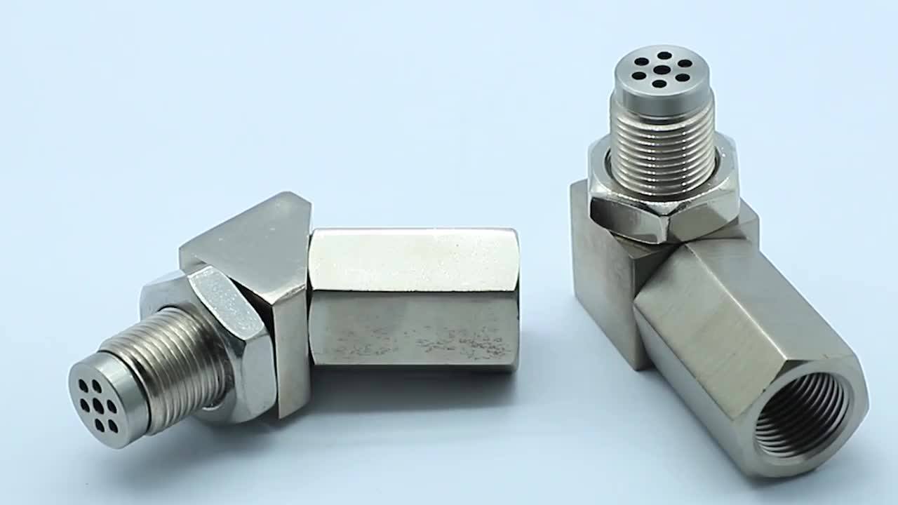90 Degree Angled Sensor Adapter Mini Catalytic Converter Check Engine ...