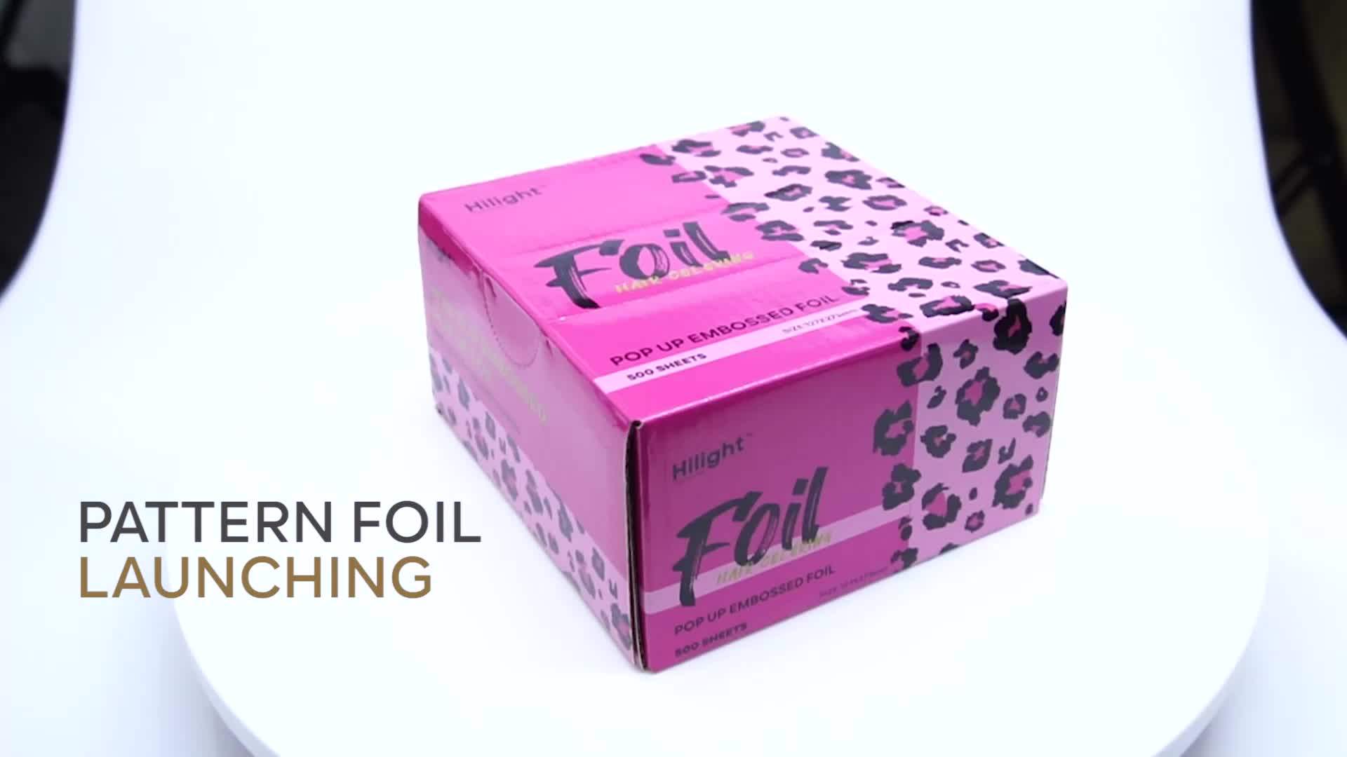 Embossed Hairdressing Pop Up Foils Coloring Aluminium Foils Sheets Hair ...