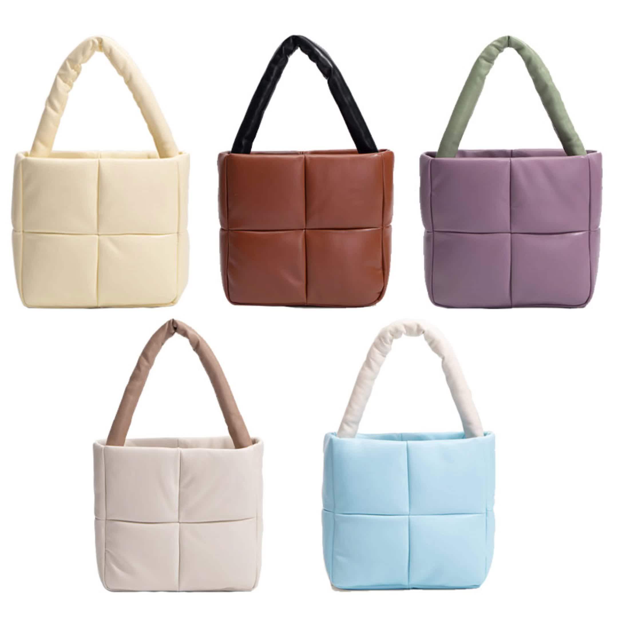 Wholesale Fashion Trends Ladies Quilted Puffy Tote Bags Women Winter ...