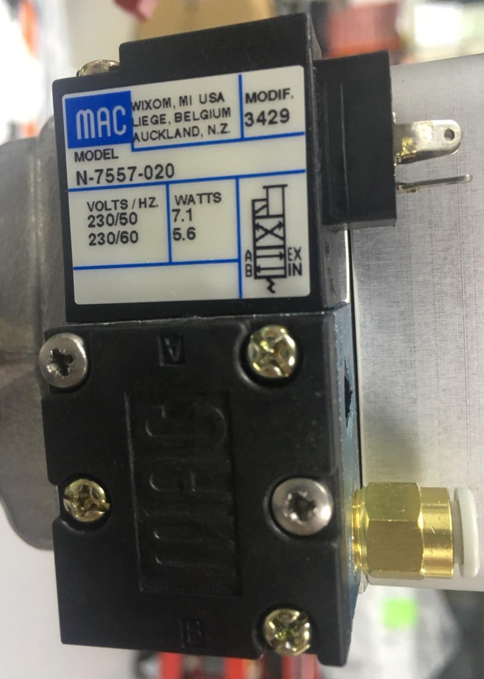 MAC Solenoid valve N-7557-019 N-7557-020 N-265679 N-7557-003 022