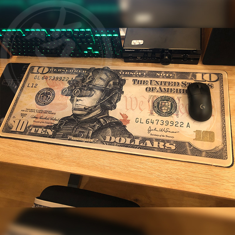 Tactical US dollar large mouse pad bath towel special war sage Franklin ...